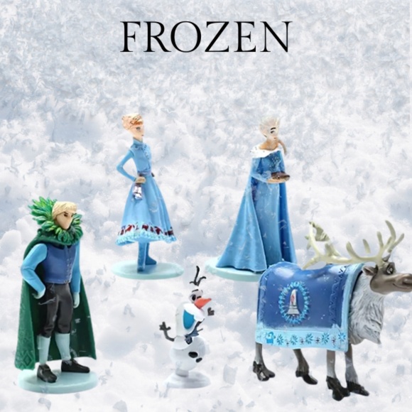 Disney | Toys | 5 Pieces Frozen Action Figure Set Elsa Anna Olaf ...